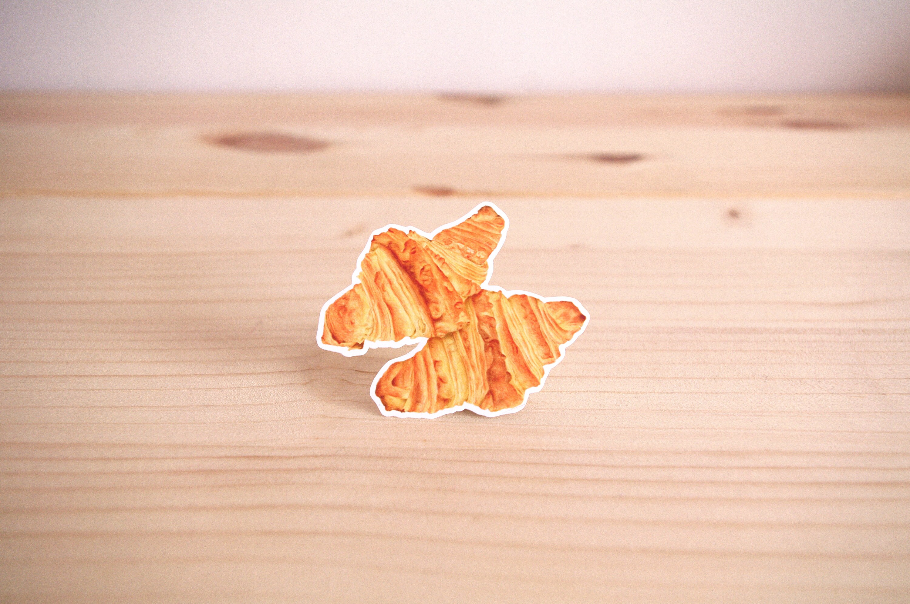 Croissants Sticker Pack 3 Tailles dillustration réaliste de pâtisserie ...