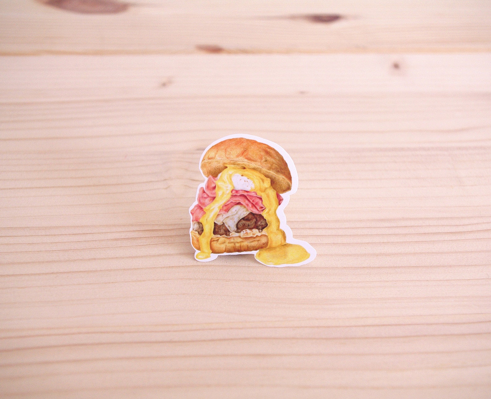 Burger Sticker Pack 3 Sizes Fast Food Realistic - Etsy
