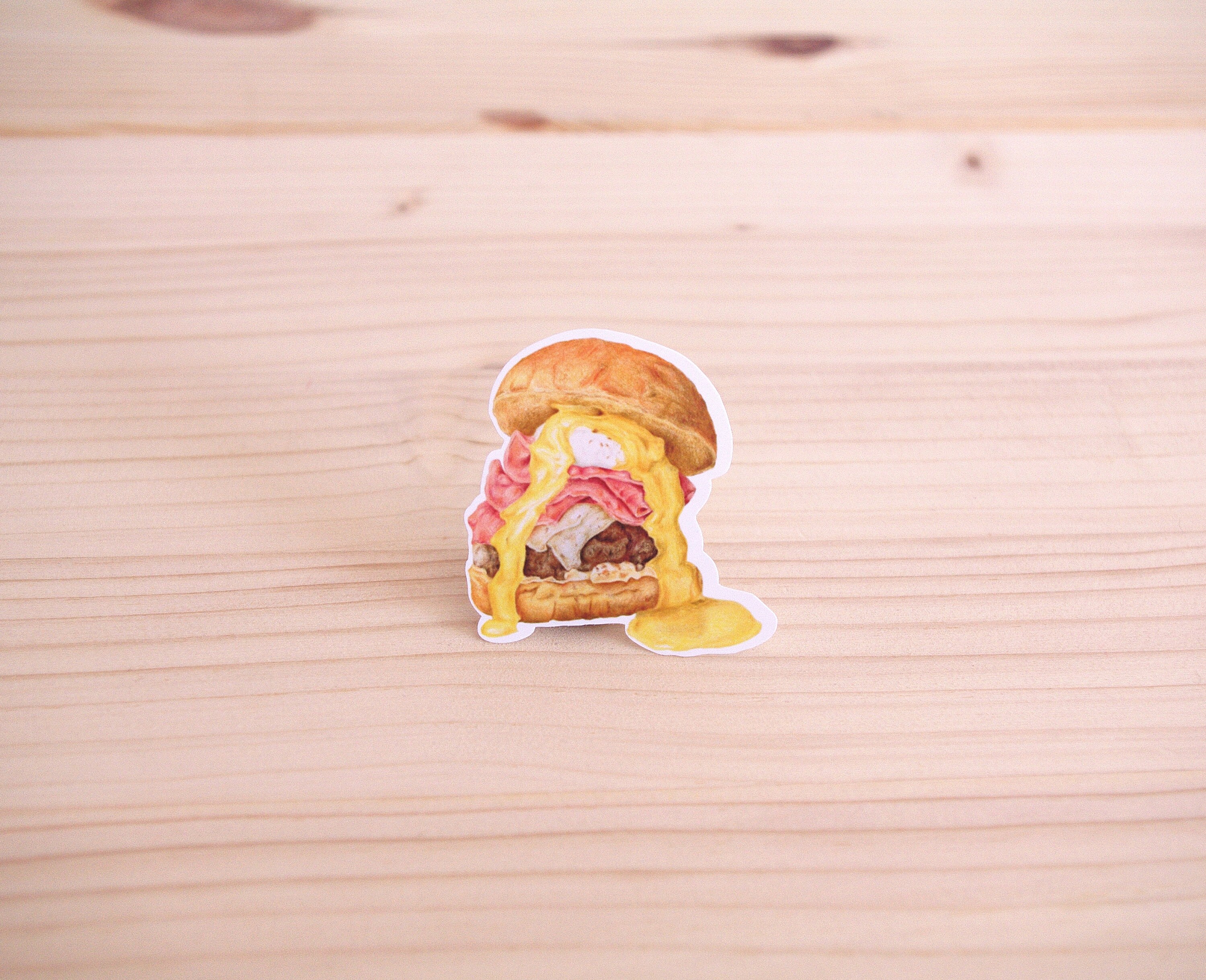 Burger Sticker Pack 3 Sizes Fast Food Realistic - Etsy