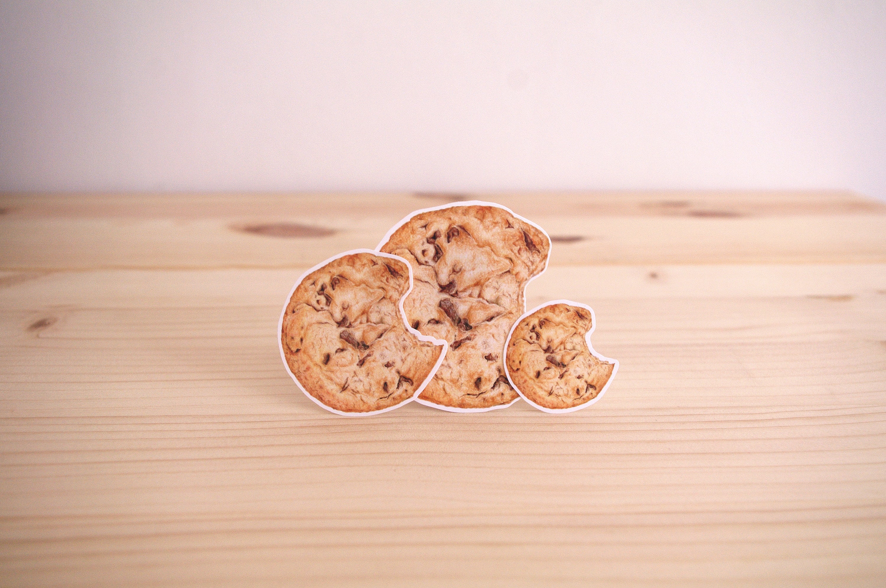 Chocolate Chip Cookie Sticker Pack | 3 Sizes | Pastry Realistic ...