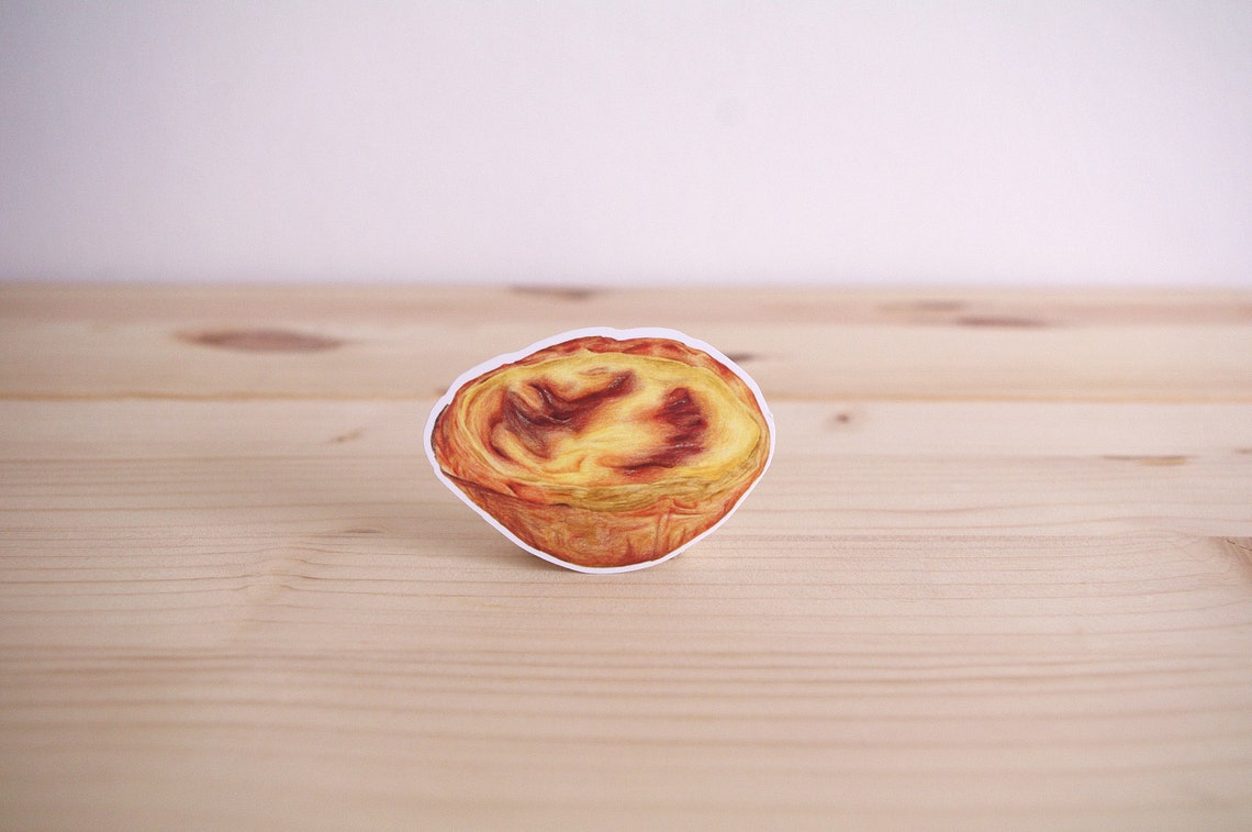 Pastel De Nata Sticker Pack 3 Sizes Pastry Realistic - Etsy