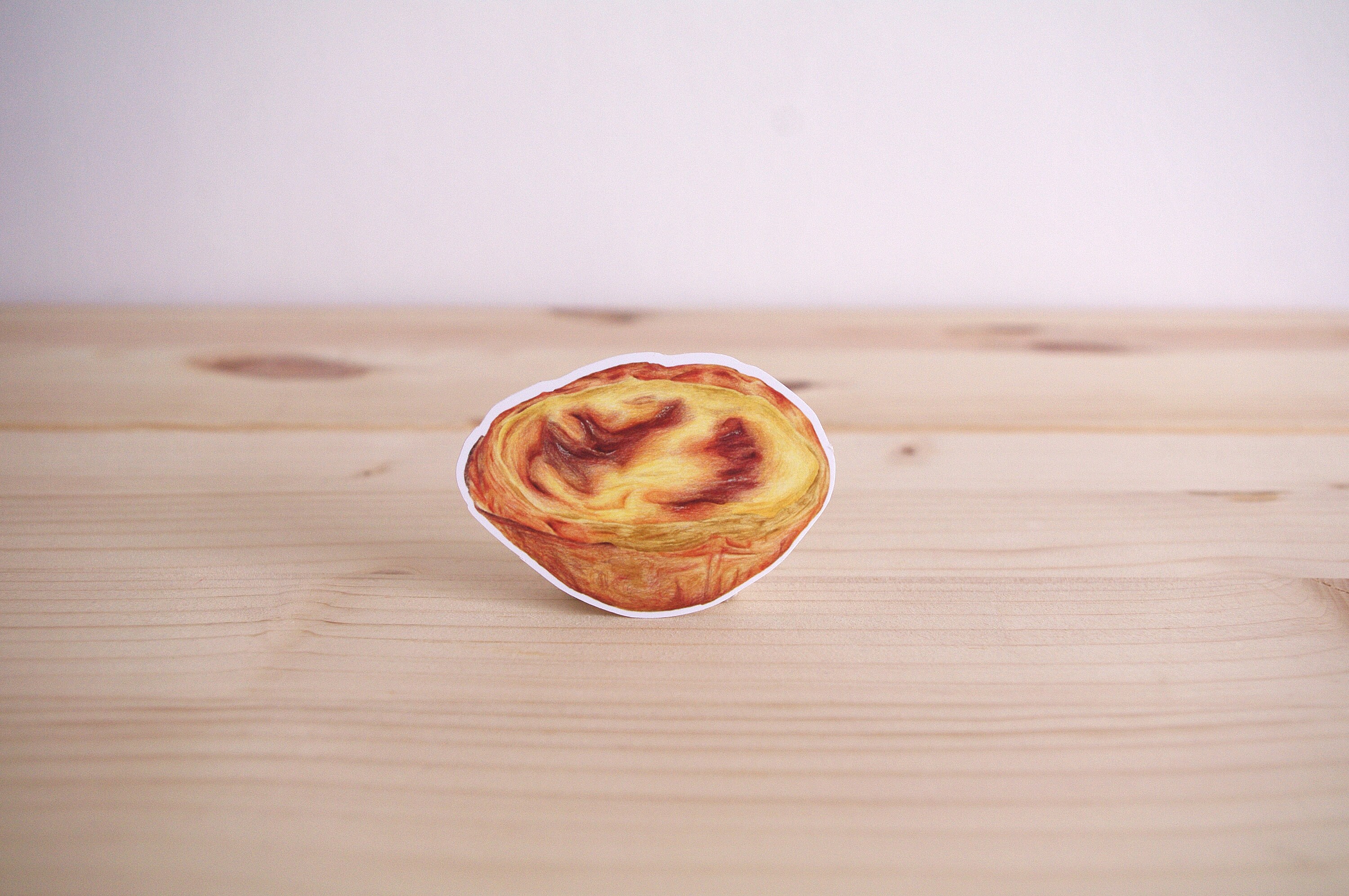 Pastel De Nata Sticker Pack 3 Sizes Pastry Realistic | Etsy