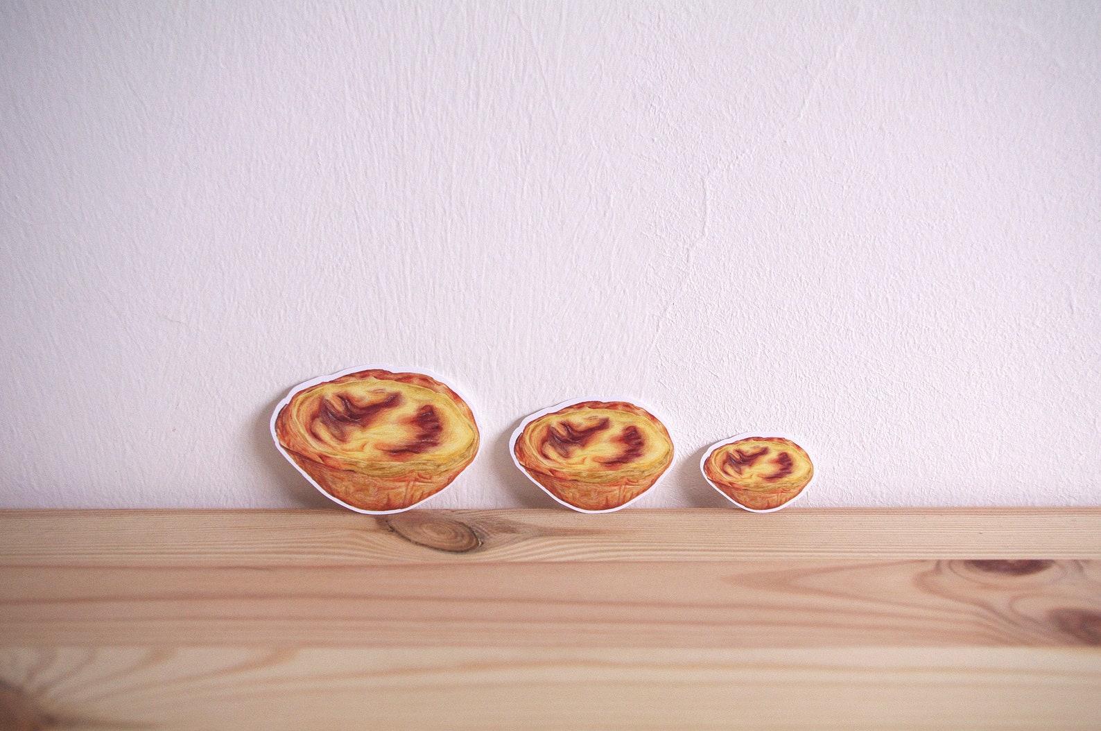 Pastel De Nata Sticker Pack 3 Sizes Pastry Realistic | Etsy
