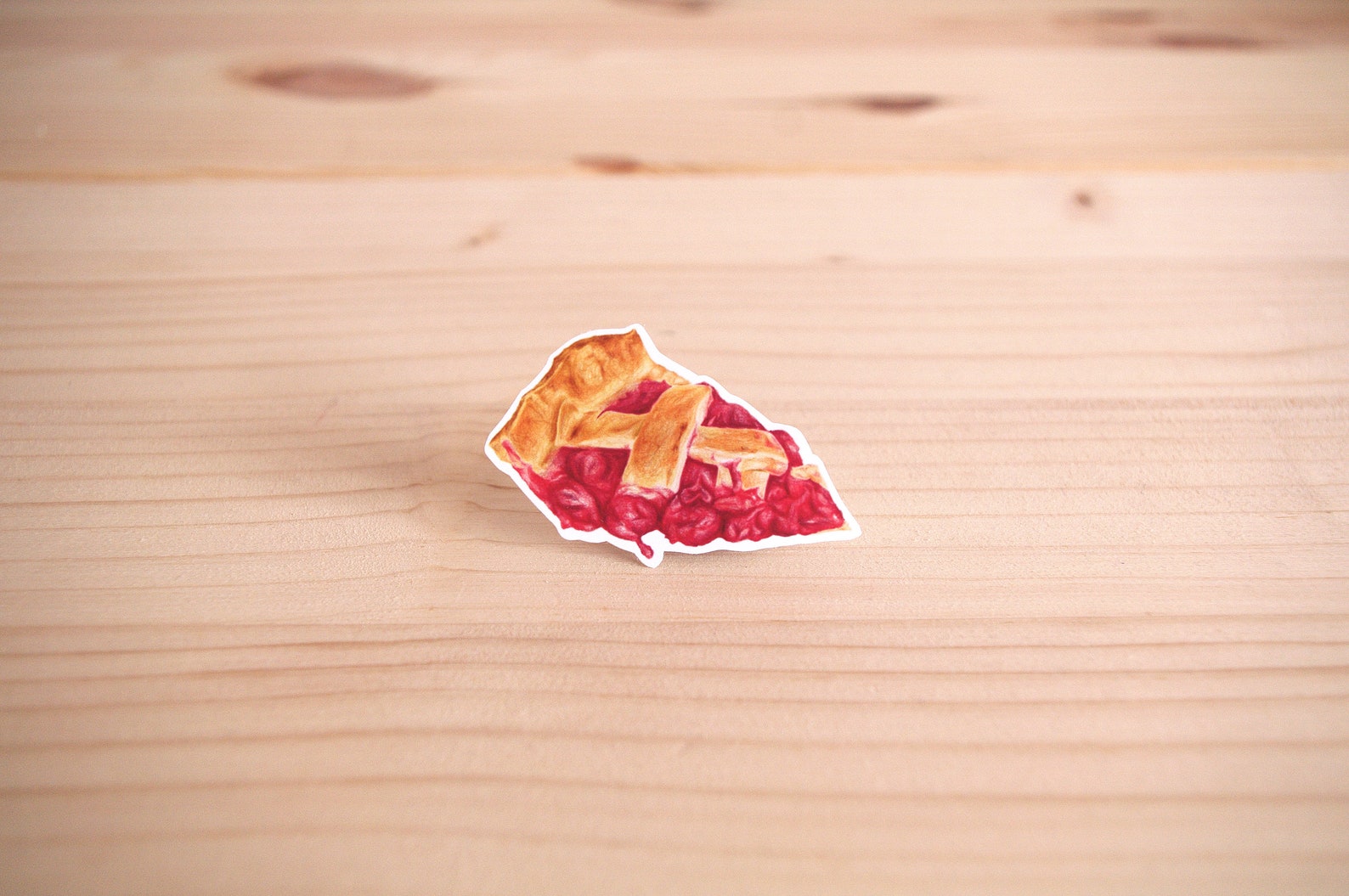 Cherry Pie Slice Sticker Pack 3 Sizes Pastry Realistic - Etsy