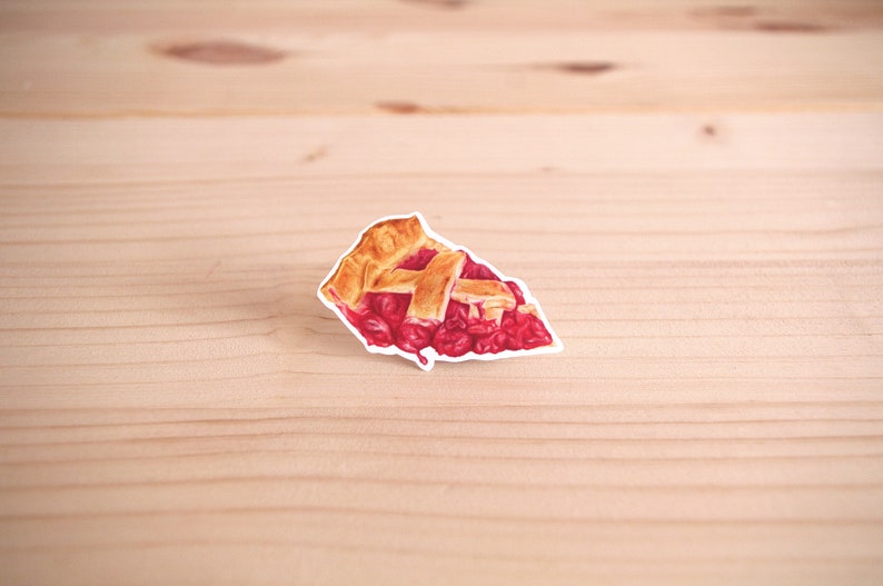 Cherry Pie Slice Sticker Pack 3 Sizes Pastry Realistic - Etsy