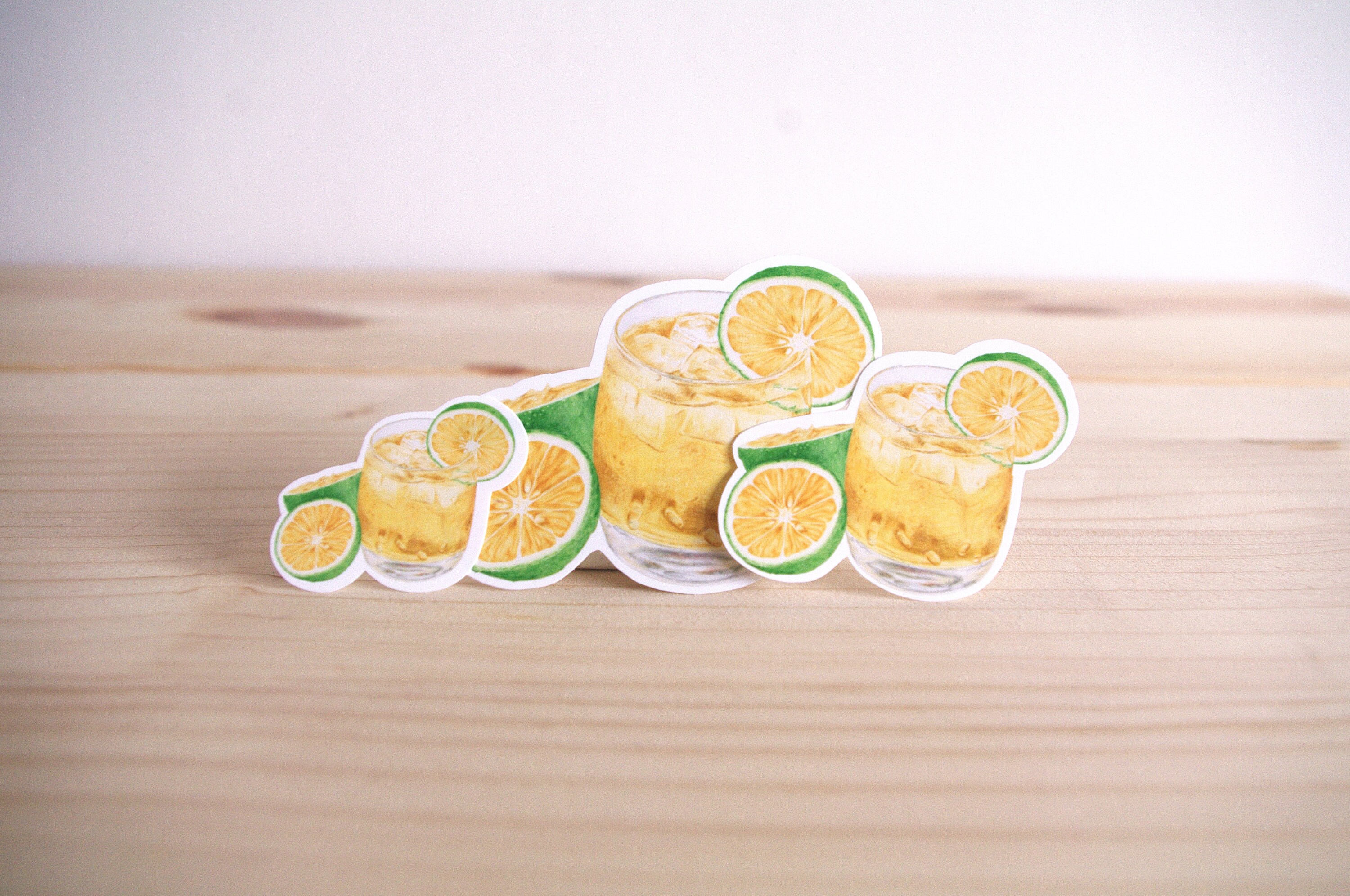 Cocktail Sticker Pack | 3 Sizes | Drink Realistic Illustration ...