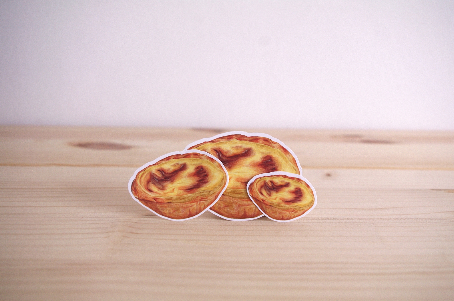 Pastel De Nata Sticker Pack 3 Sizes Pastry Realistic | Etsy