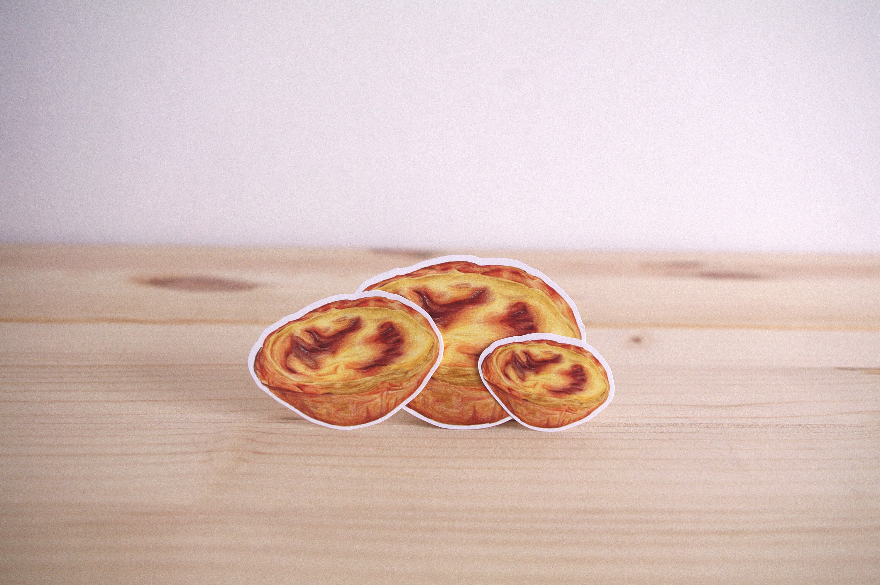 Pastel De Nata Sticker Pack 3 Sizes Pastry Realistic | Etsy