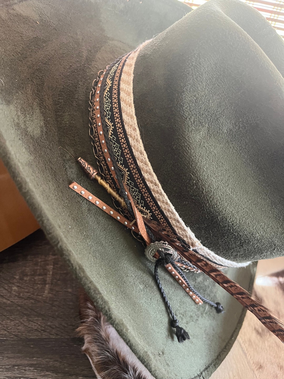 Olive Green, Cowboy Hat - Etsy