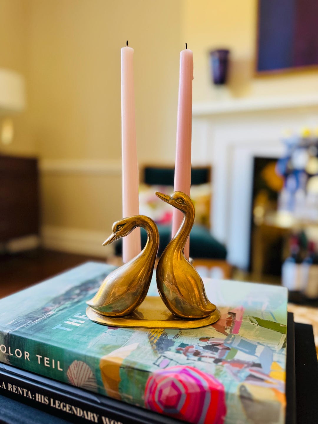 Vintage Brass Geese Candle Stick Holder- Vintage Brass Geese- Ducks - Etsy