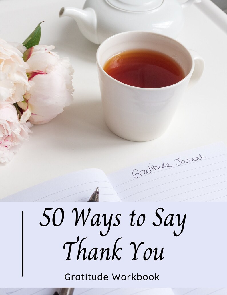 50 Ways to Say Thank You: Gratitude Workbook - Etsy