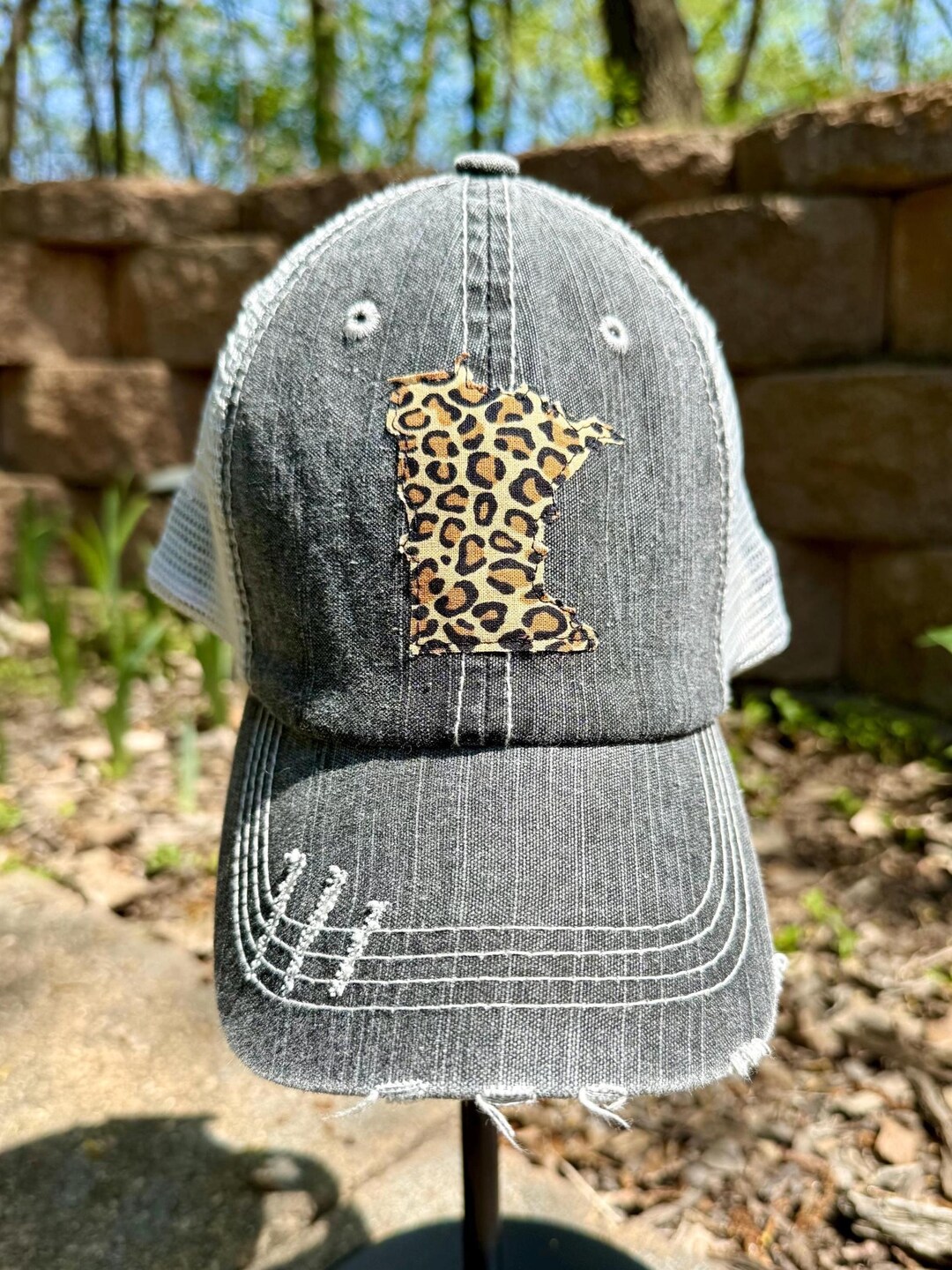 Leopard Print MN Women's Trucker Hat | Minnesota, MN Gift, Baseball Cap ...