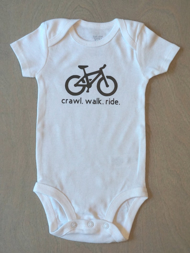 Bike Baby Bodysuit | Crawl Walk Ride, Bike Baby, Coming Home Outfit ...