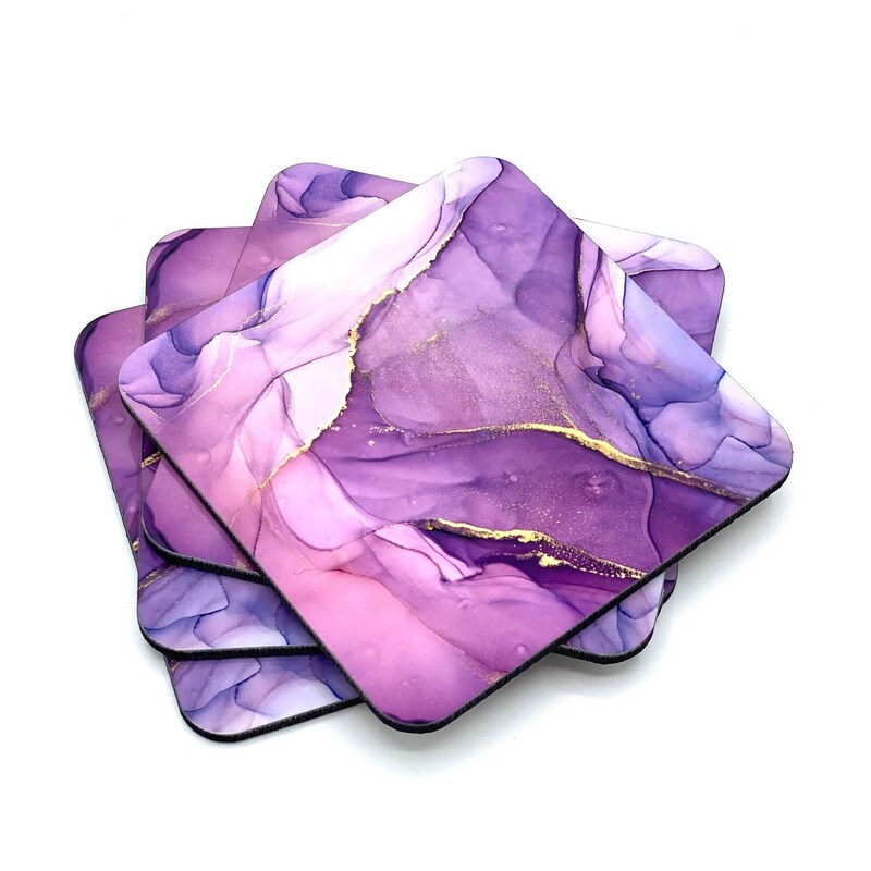 Alcohol Ink Coasters - Etsy