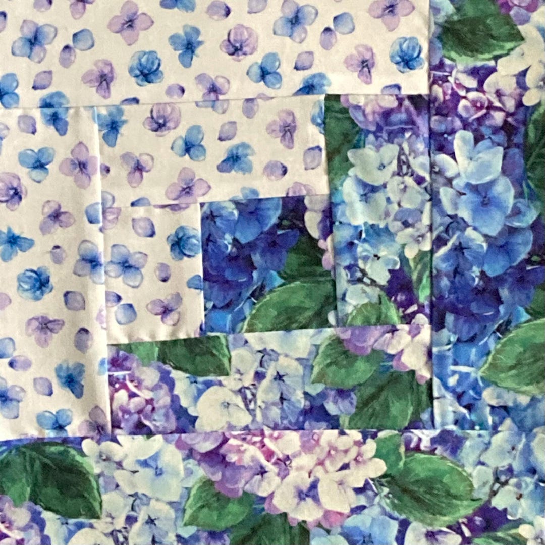 Floral Quilt Blocks - Set of 16 Log Cabin - Northcott - Etsy