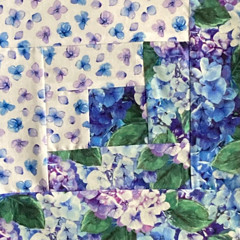 Floral Quilt Blocks - Set of 16 Log Cabin - Northcott - Etsy