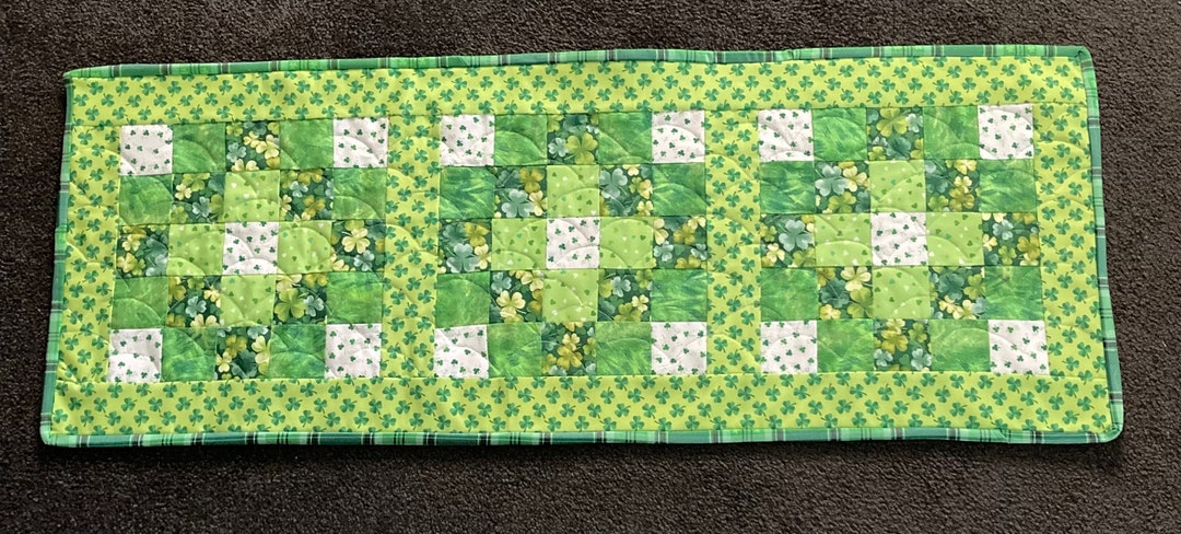 St. Patrick’s Day Double Irish Chain Table Runner 14.5” X 37”… - Etsy