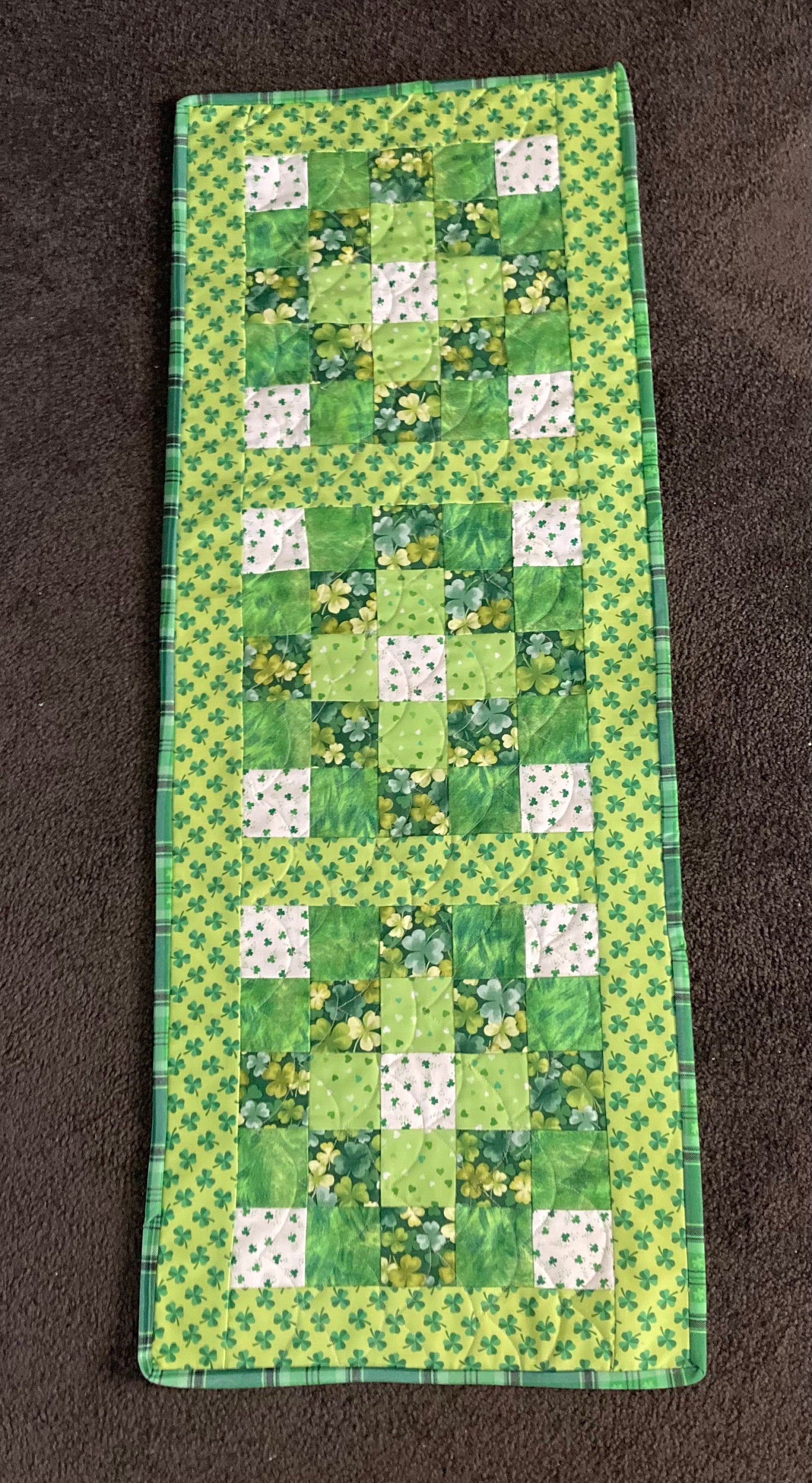 St. Patricks Day Double Irish Chain Table Runner 14.5 X 37 - Etsy