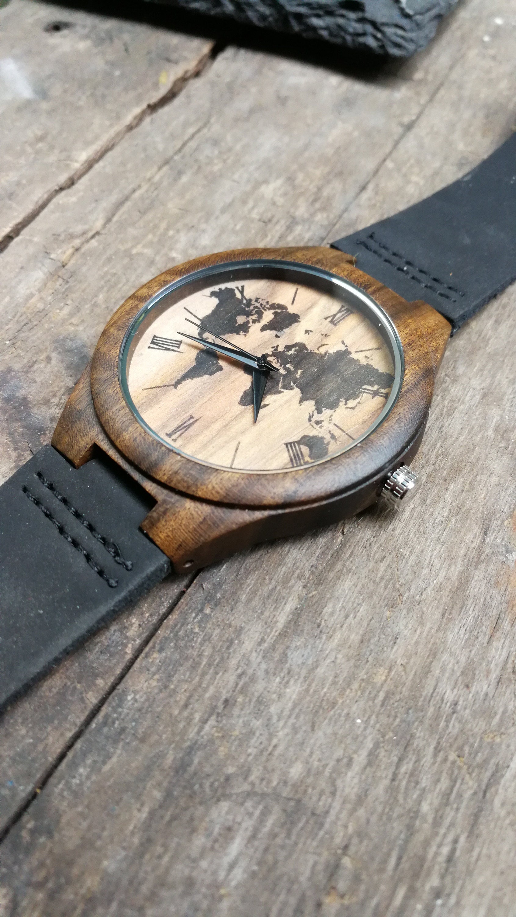 Vintage World Map Watch World Map Watch Map Watch Unisex - Etsy UK
