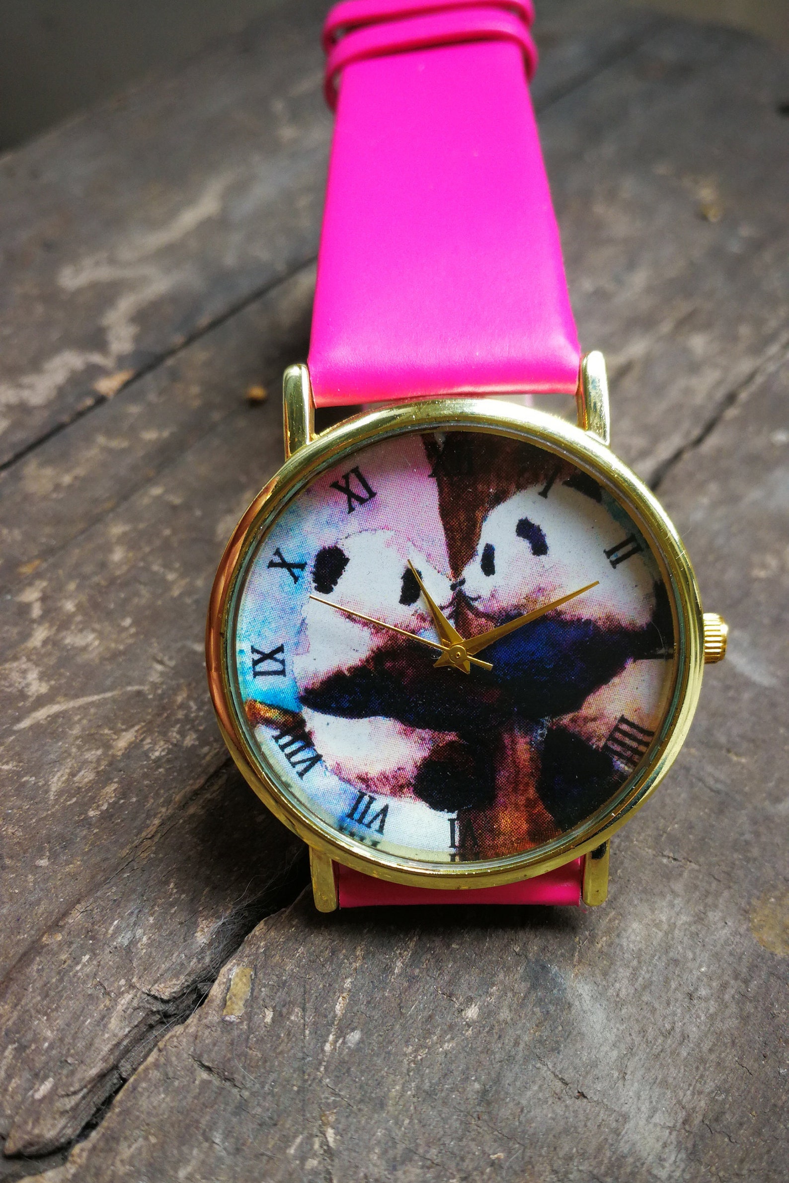 Cute Animal Panda Watch Unisex Wrist Watch Mens and - Etsy UK