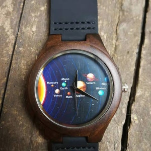 The Solar System, Eight Planets Watch, Unisex Men's and Women's Wrist ...