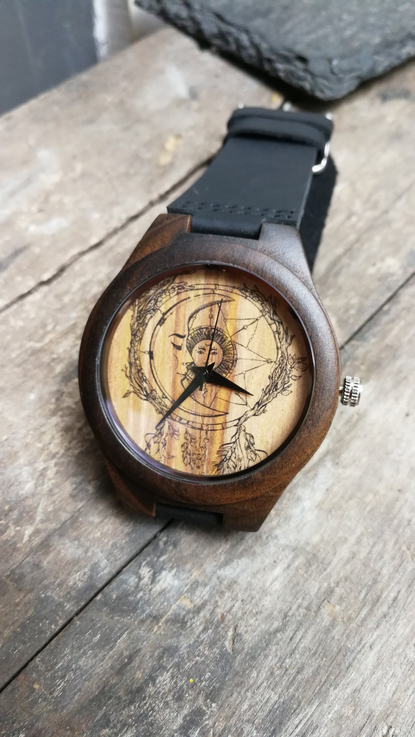 Sun Moon & Star Watch Celestial Watch Unisex Men's or | Etsy