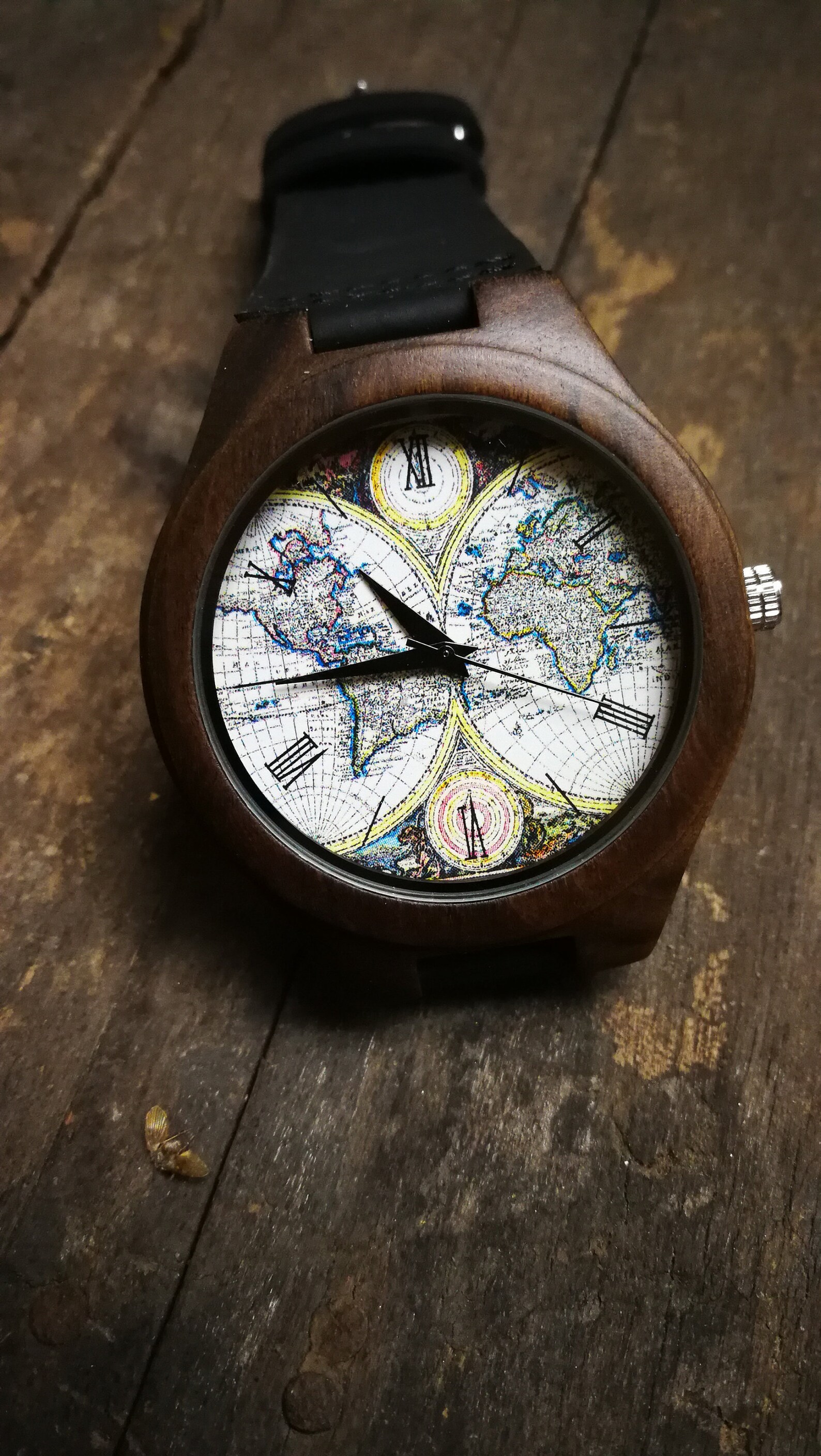 Sotheby's Auction Map Watch, 1860 Vintage World Map Watch, World Map ...