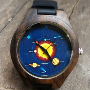 The Solar System, Eight Planets Watch, Unisex Men's and Women's Wrist ...
