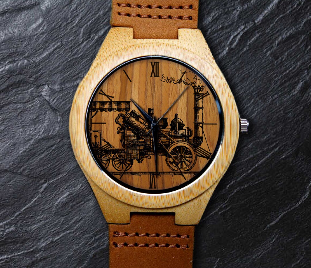 Classic Train Watch, Steam Train Watch, Train Lover Watch, Unisex, Men ...