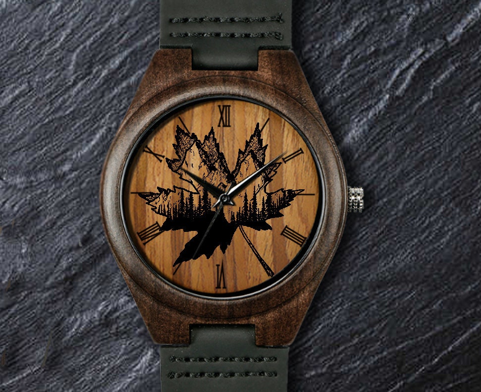 Maple Leaf Watch Leaf Watch Canadian Emblem Watch Instagram | Etsy