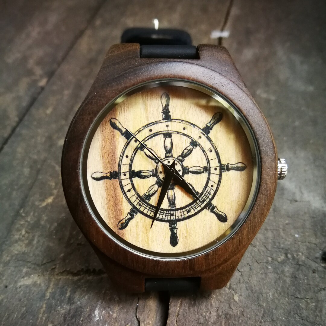 Pirate Compass Watch, Pirate Watch, Anchor Watch, Ship Watch, Unisex ...