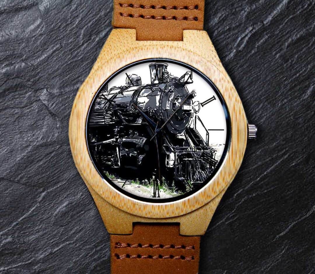 Steam Train Watch, Classic Train Watch, Train Lover Watch, Unisex, Men ...