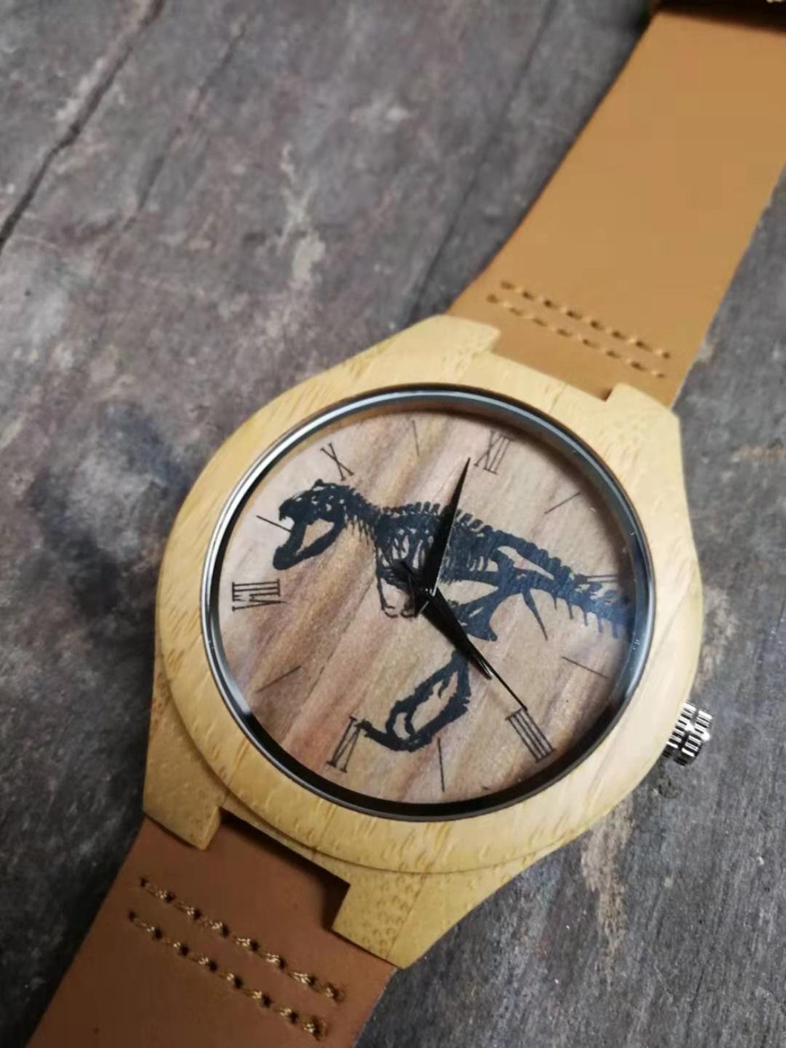Tyrannosaur Watch Dinosaur Skeleton Watch Wild Animal - Etsy