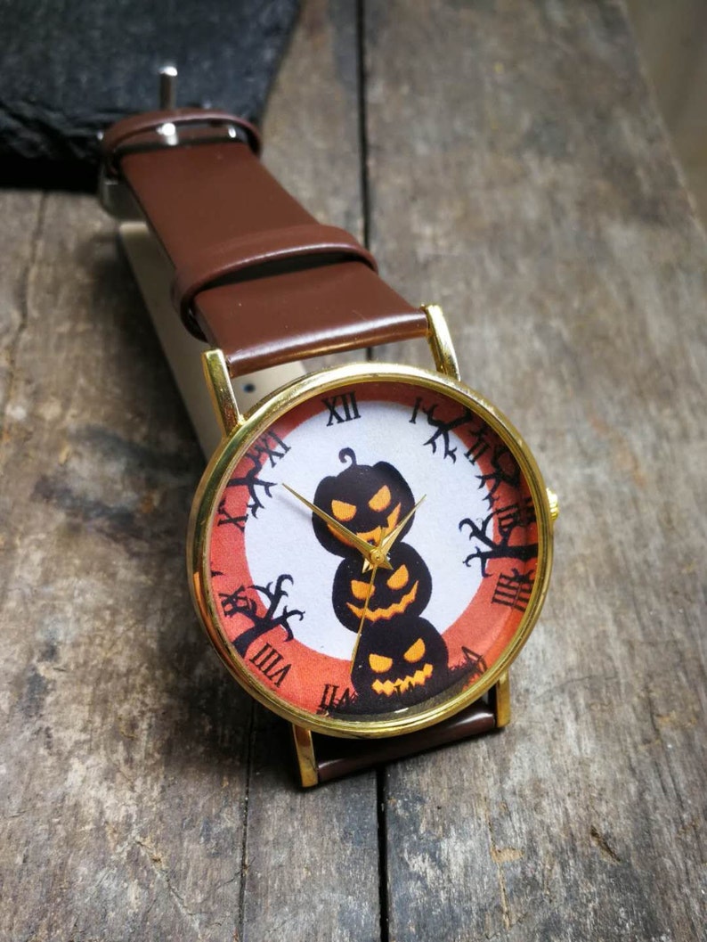 Halloween Pumpkin Watch Unisex Wrist Watch Mens and Womens - Etsy