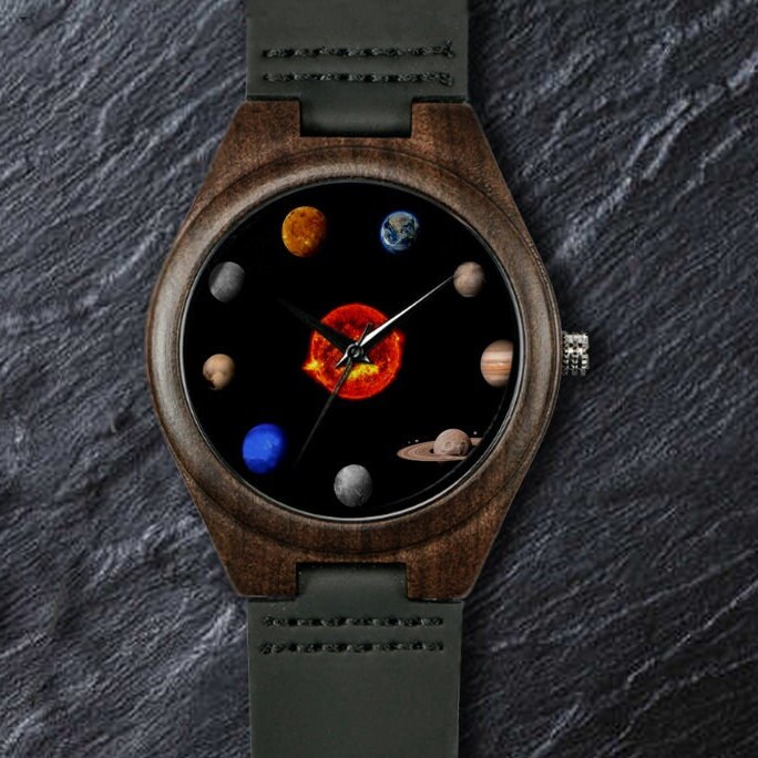 The Solar System Eight Planets Watch Unisex Men's and | Etsy