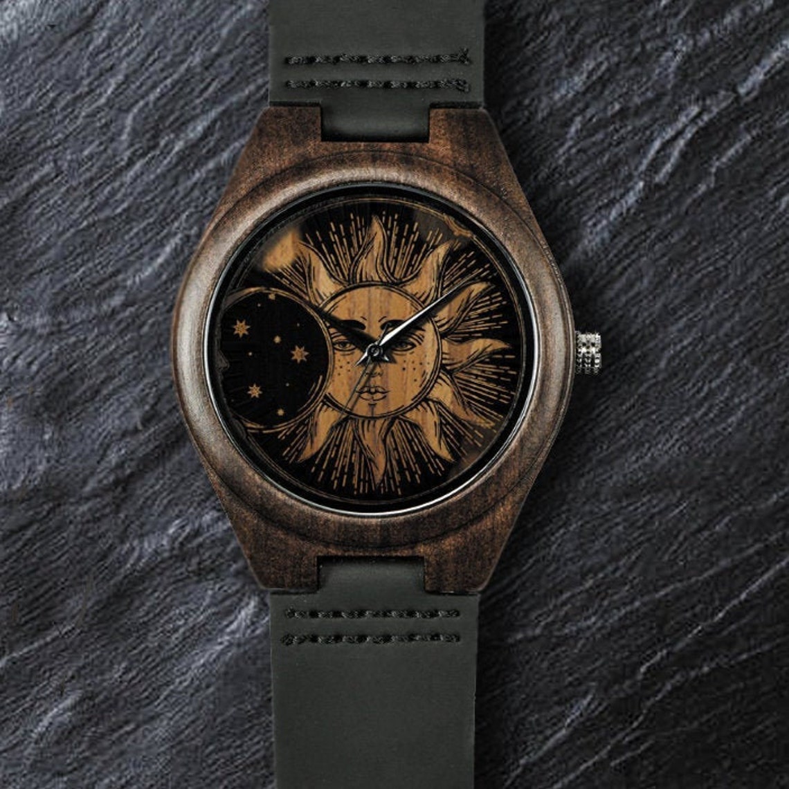 Sun Moon & Star Watch Star Watch Zodiac Watch Unisex | Etsy