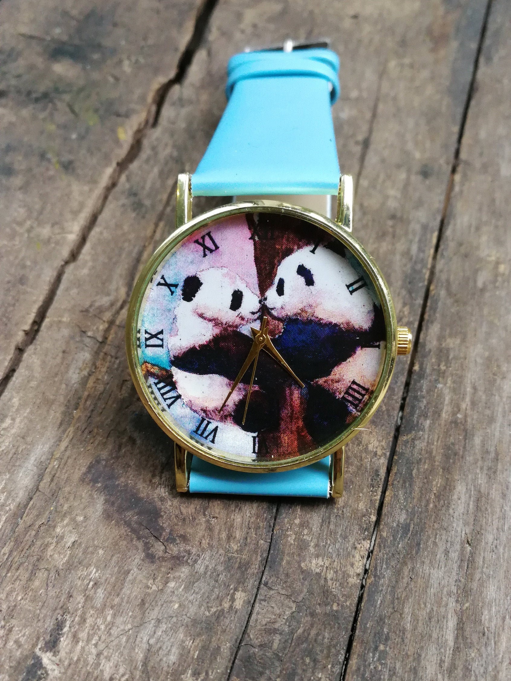Cute Animal Panda Watch Unisex Wrist Watch Mens and - Etsy UK