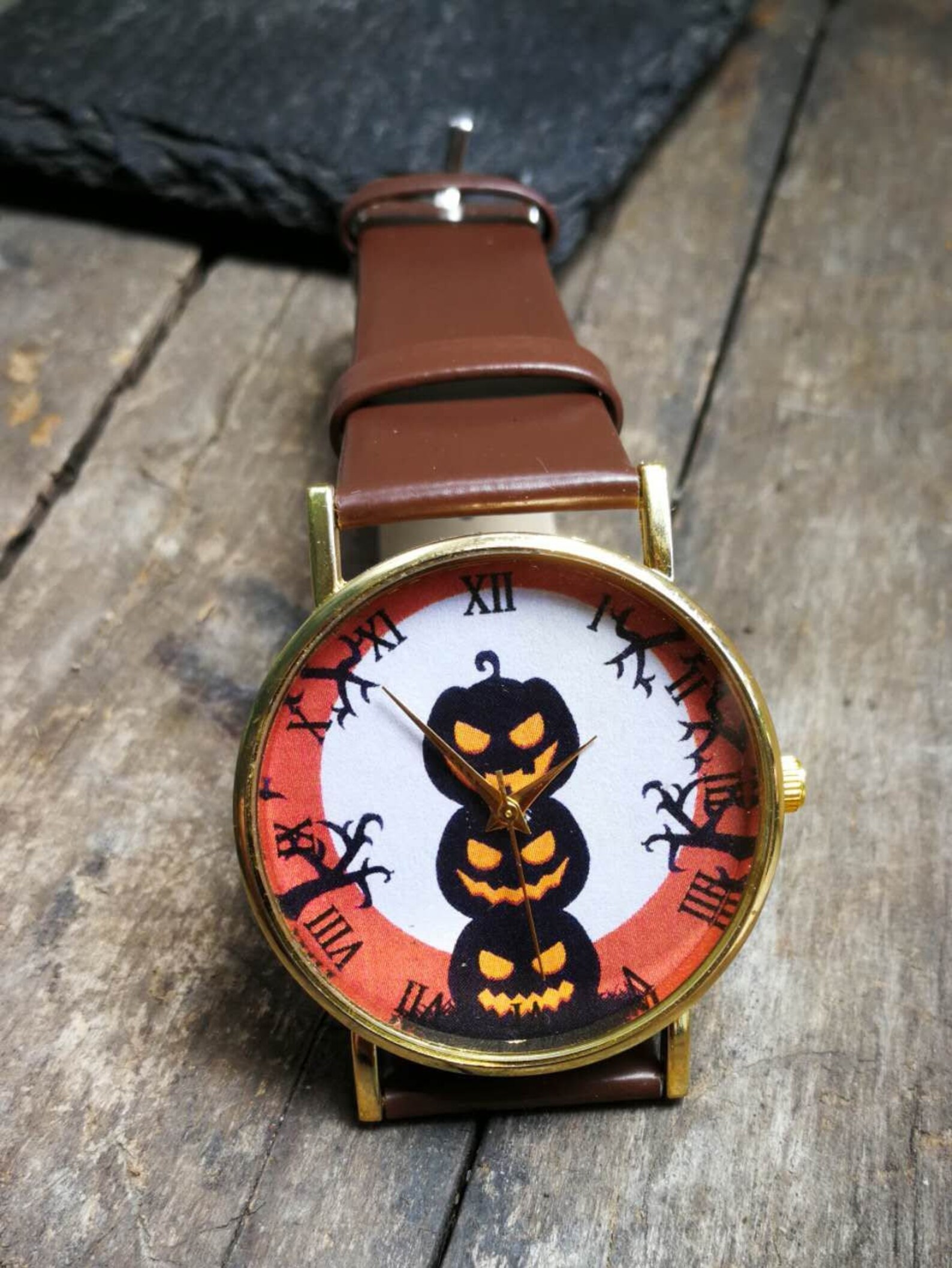 Halloween Pumpkin Watch Unisex Wrist Watch Mens and Womens - Etsy