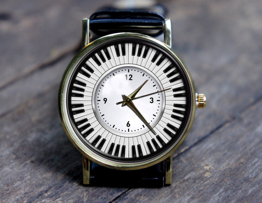 Music Watch, Piano, Keyboard Watch, Unisex Men’s and Women’s Wrist ...