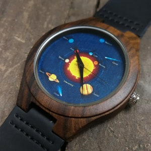The Solar System, Eight Planets Watch, Unisex Men's and Women's Wrist ...