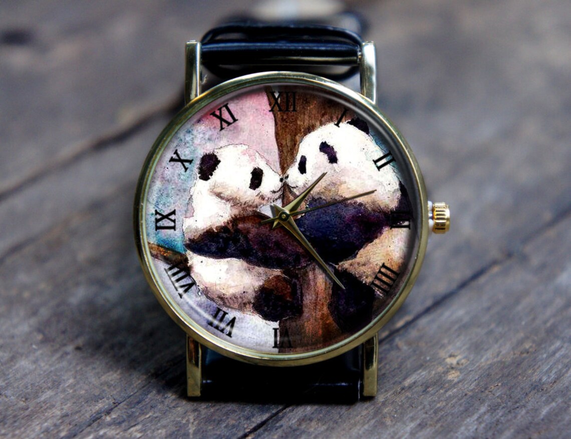 Cute Animal Panda Watch Unisex Wrist Watch Mens and - Etsy UK