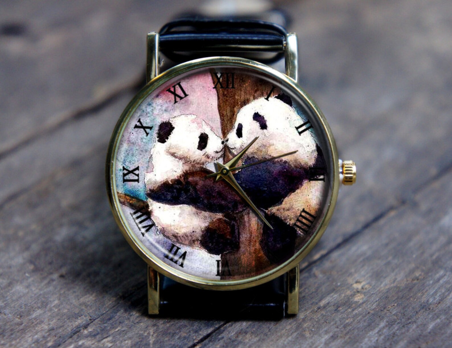 Cute Animal Panda Watch Unisex Wrist Watch Mens and - Etsy UK