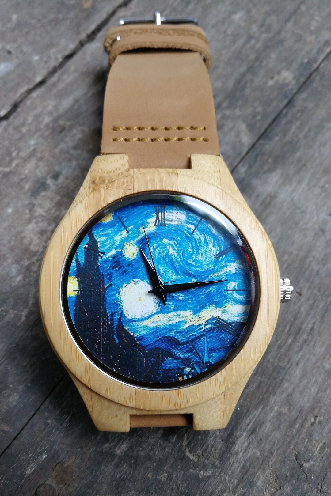 Classic Van Gogh's Paint, Starry Night Watch, Unisex, Men's and Women's ...