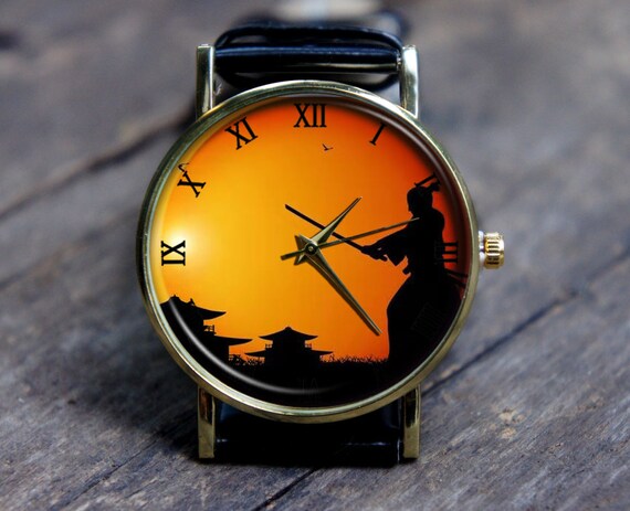 Traditional Oriental Japanese Samurai Watch Unisex Mens and Womens Wrist Watch Personalized Ideal Birthday Christmas New Job Gift Etsy