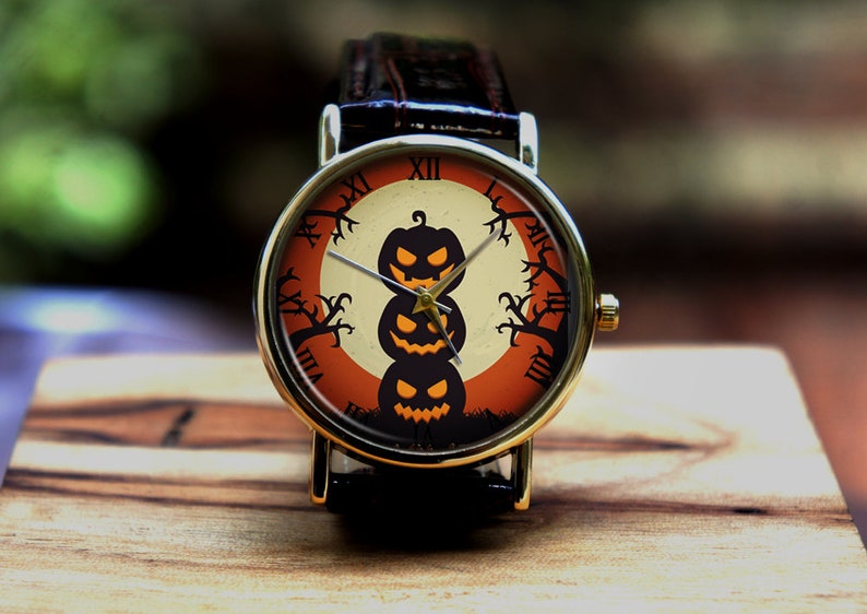 Halloween Pumpkin Watch Unisex Wrist Watch Mens and Womens - Etsy