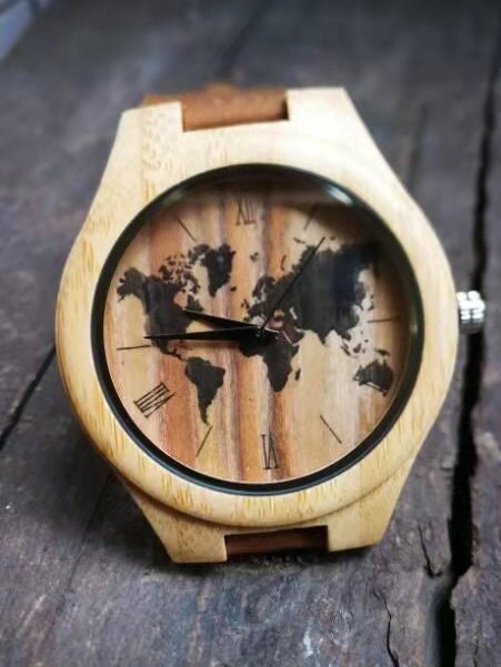 Vintage World Map Watch World Map Watch Map Watch Unisex - Etsy