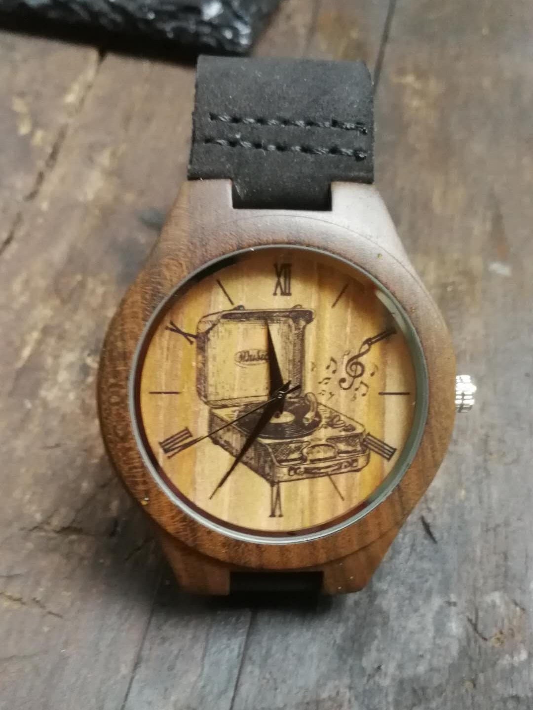 Record Player Watch, Music Watch, Music Box Watch, Unisex, Men's and ...