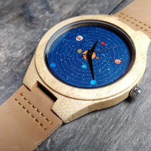 The Solar System, Eight Planets Watch, Unisex Men's and Women's Wrist ...