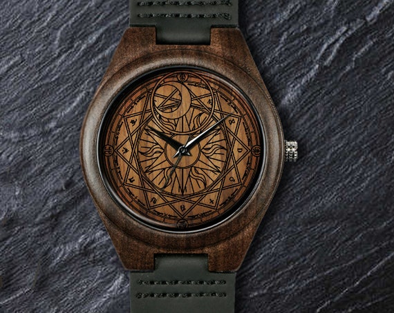 Zodiac Chart Watch Astrology Signs Watch Sun and Moon Watch | Etsy