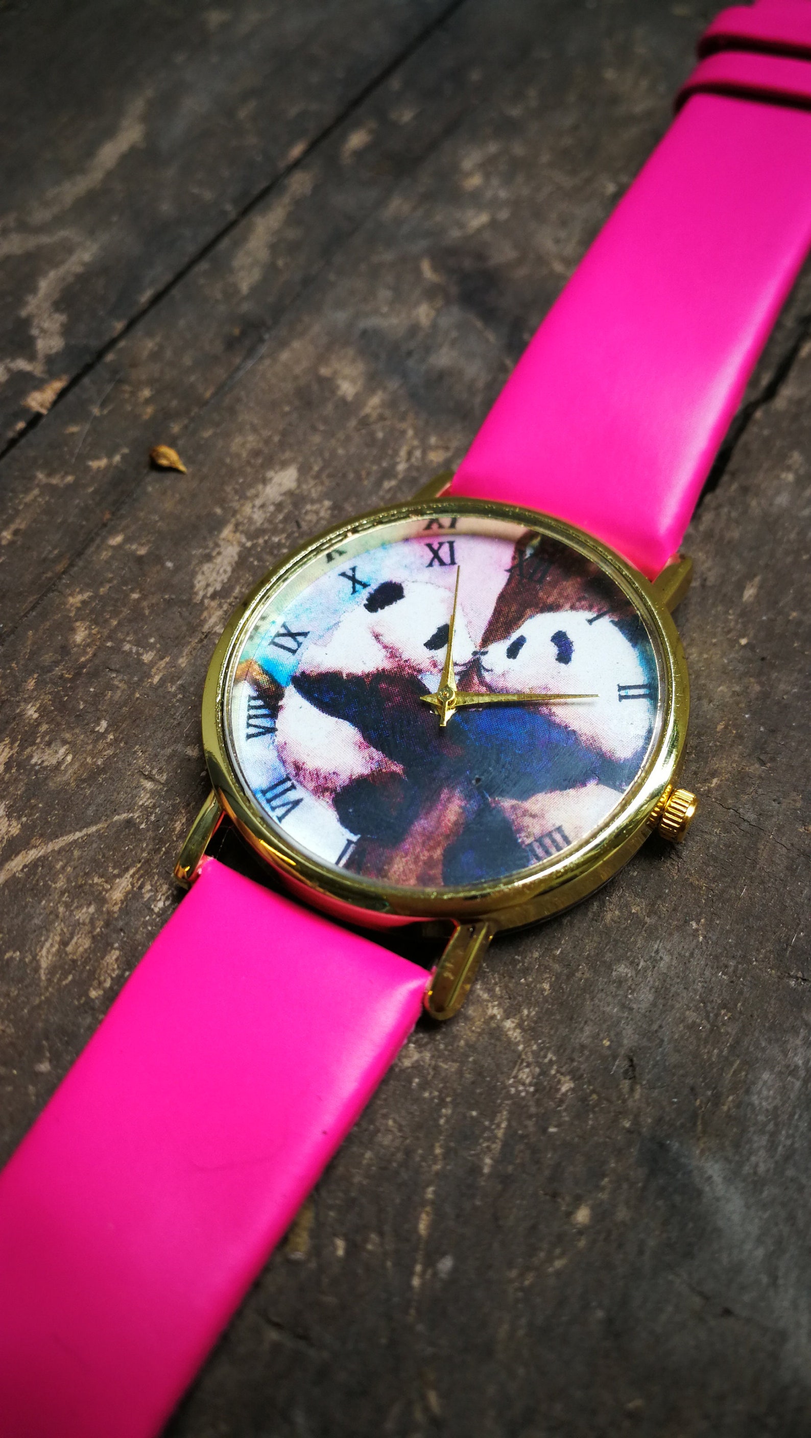 Cute Animal Panda Watch Unisex Wrist Watch Mens and - Etsy UK